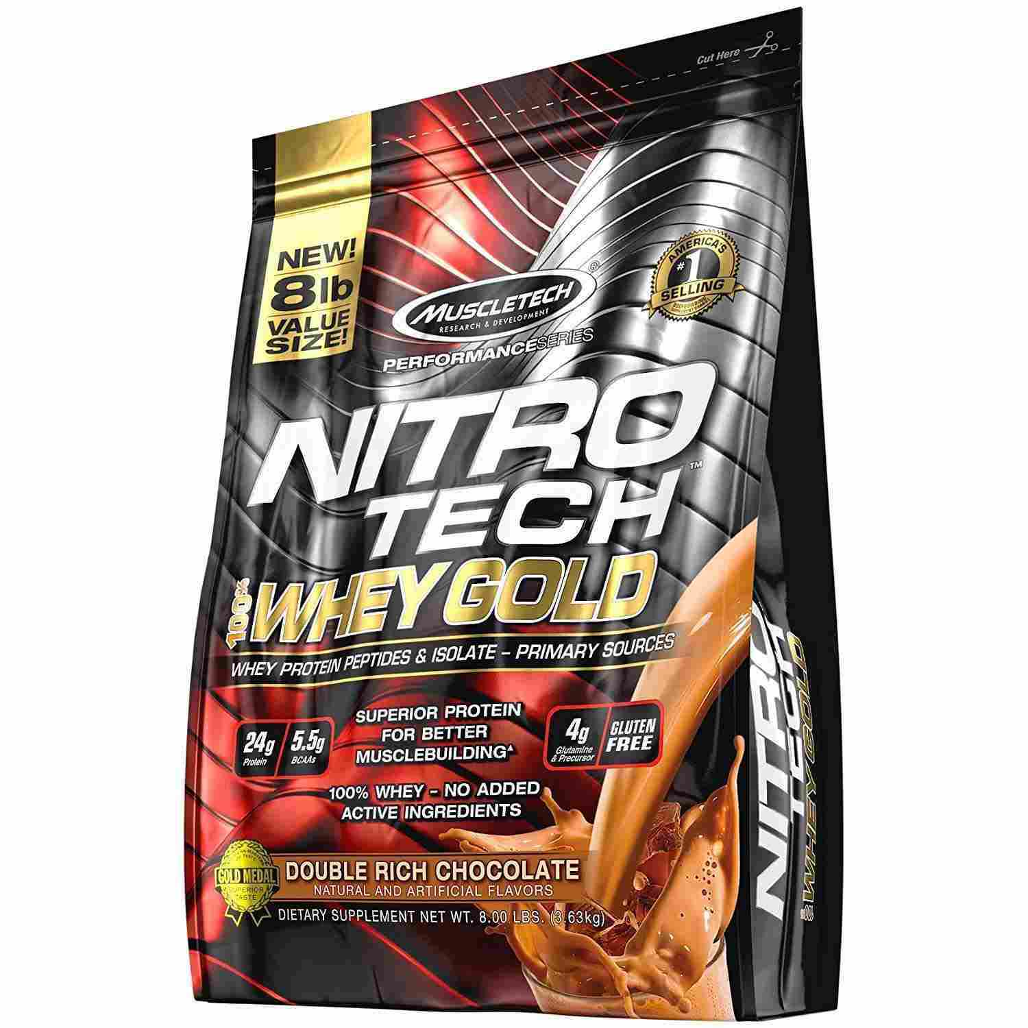 Proteine Muscletech Nitro Tech 100% Whey Gold - Musclegain.Ro